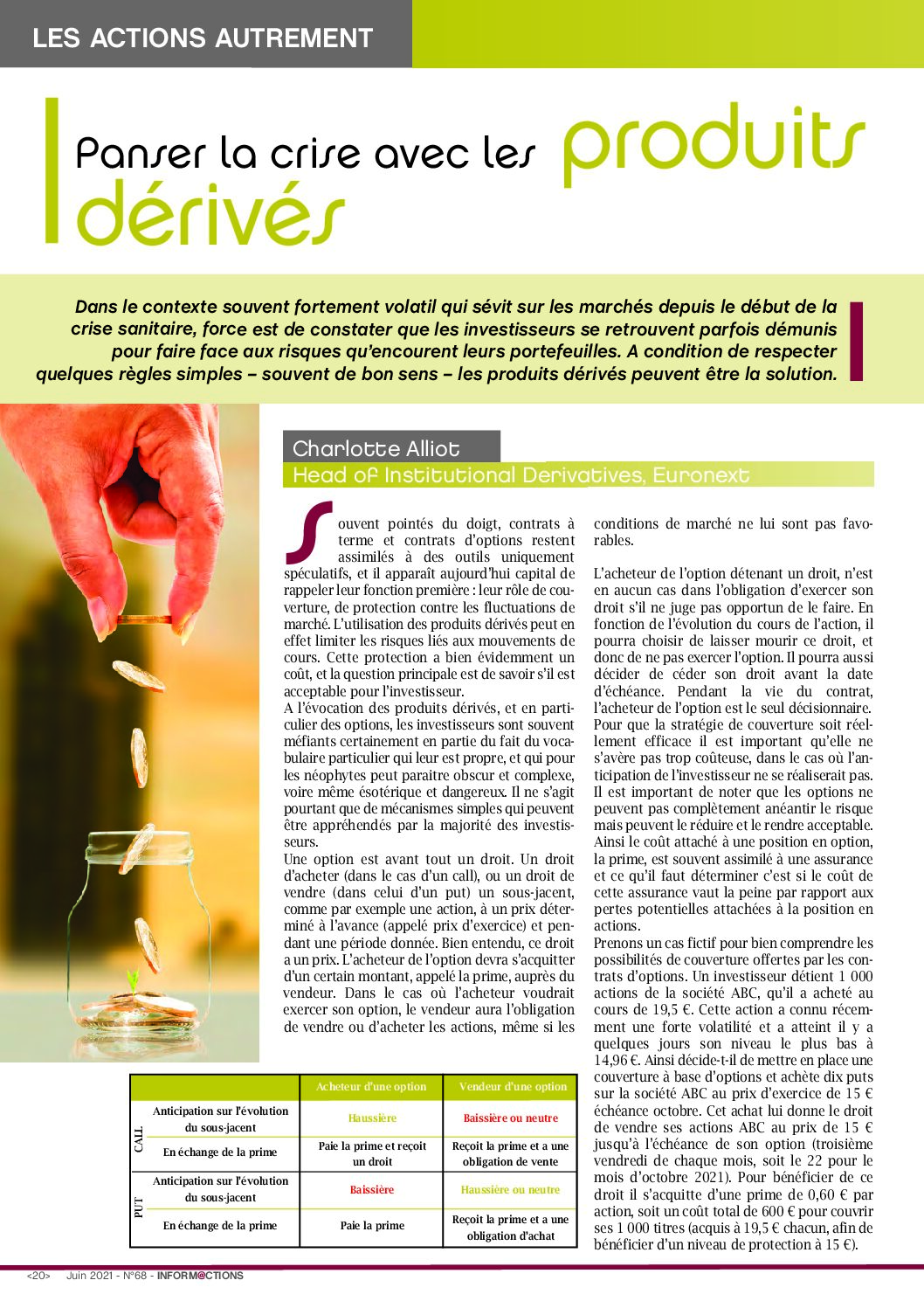 Les Produits dérivés - Place des Investisseurs